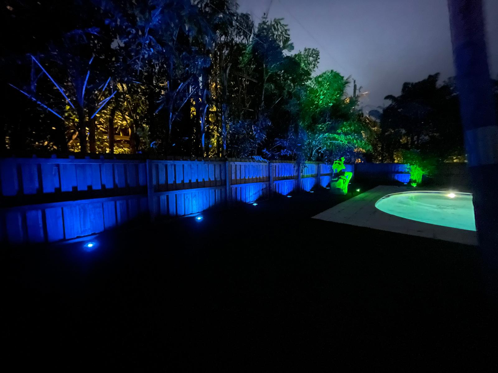 Add color to your Landscaping Lights - Evergreen Tech Landscaping Boca ...